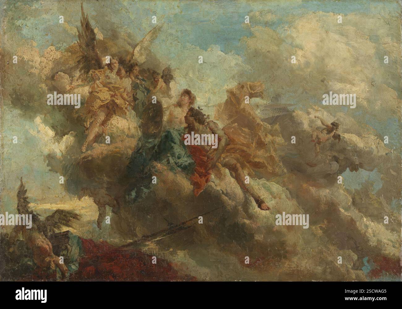 Mythological scene, probably last half of 18th century Stock Photo - Alamy