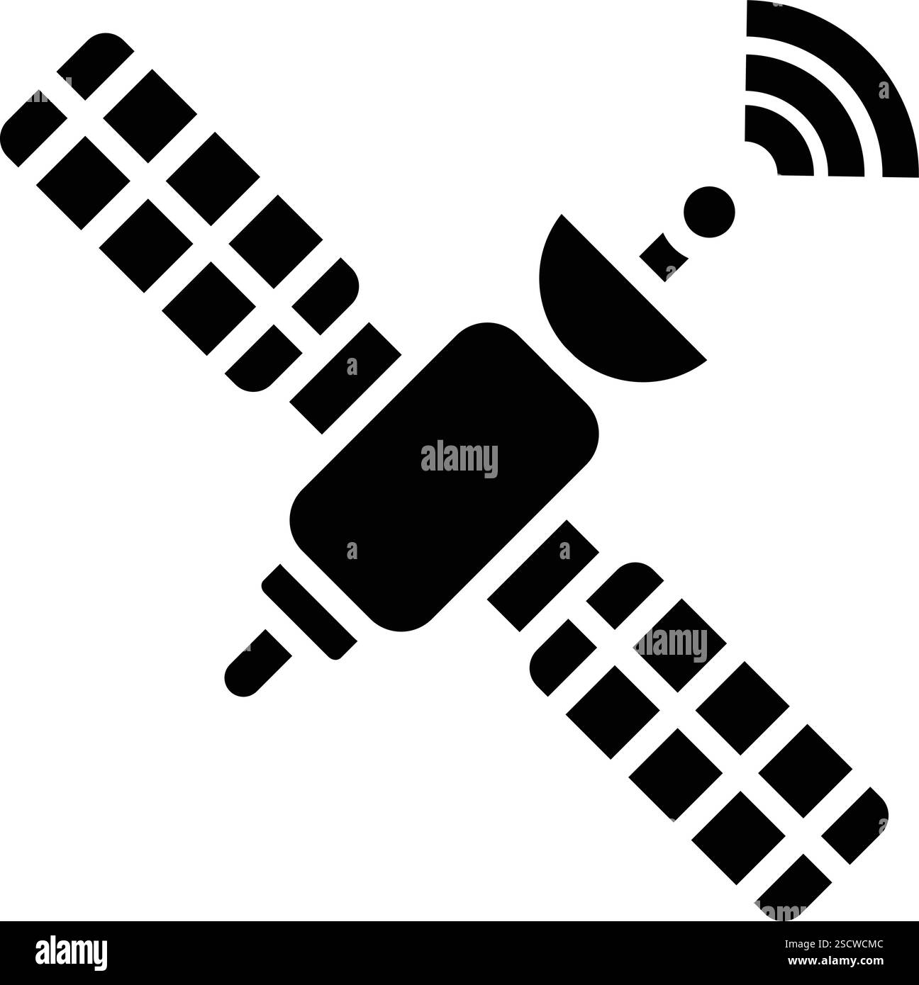 Satellite icon outline vector hi-res stock photography and images - Alamy