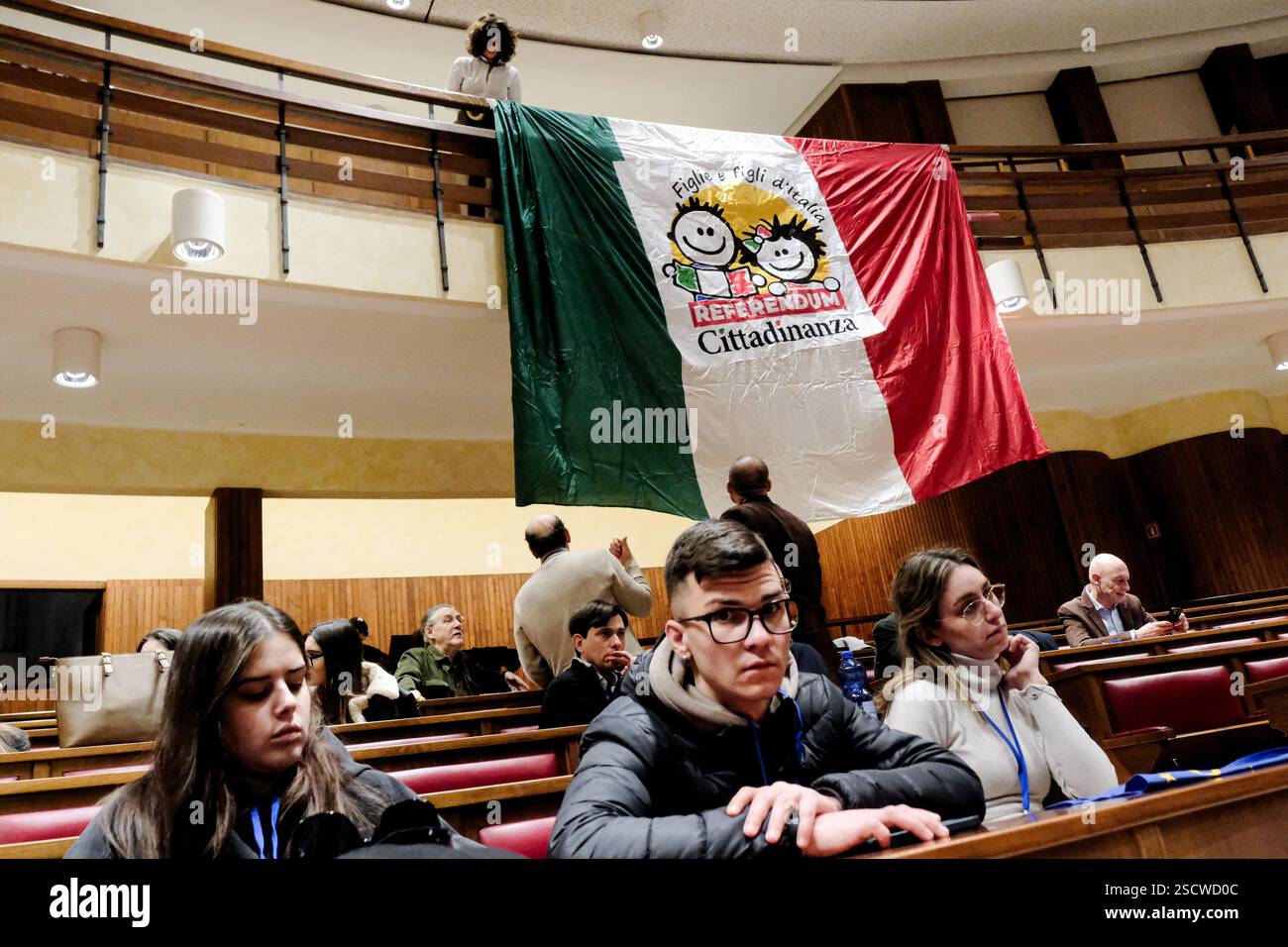 Roma, Italia. 07th Feb, 2025. Referendum Cittadinanza al IV Congresso ...