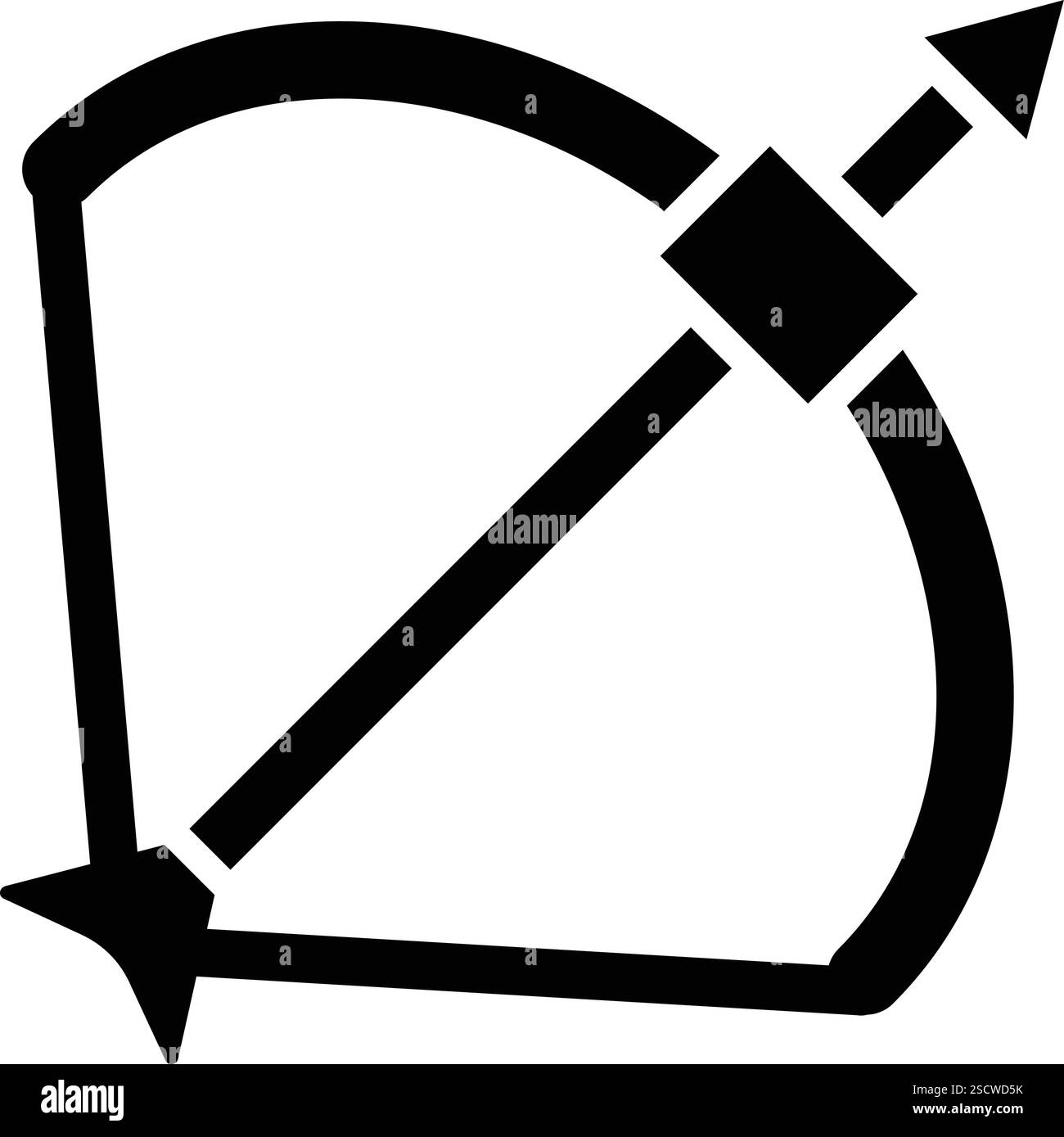 Bow line icon vector Black and White Stock Photos & Images - Alamy