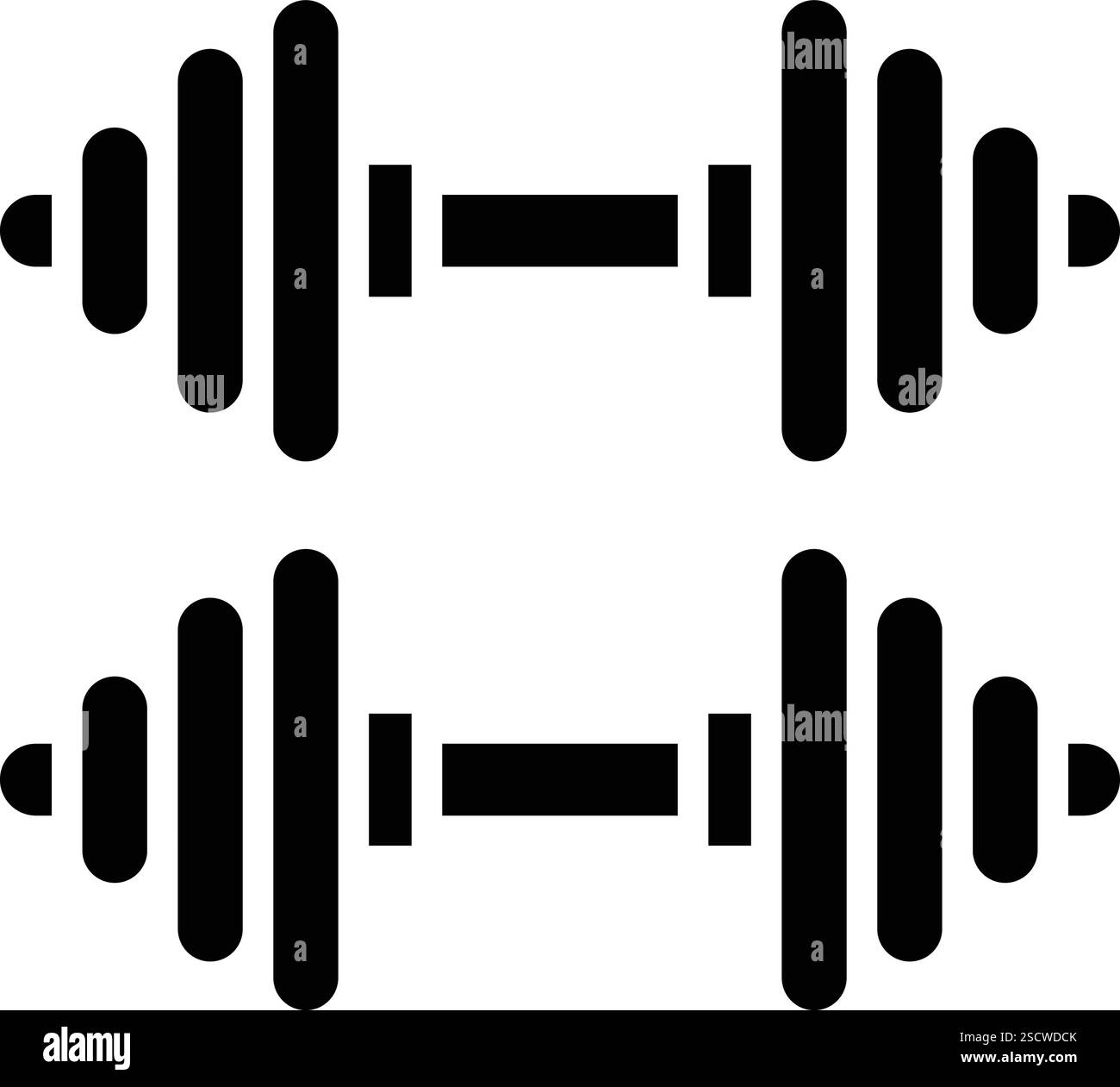 Dumbbells Vector Icon Design Illustration Stock Vector Image & Art - Alamy