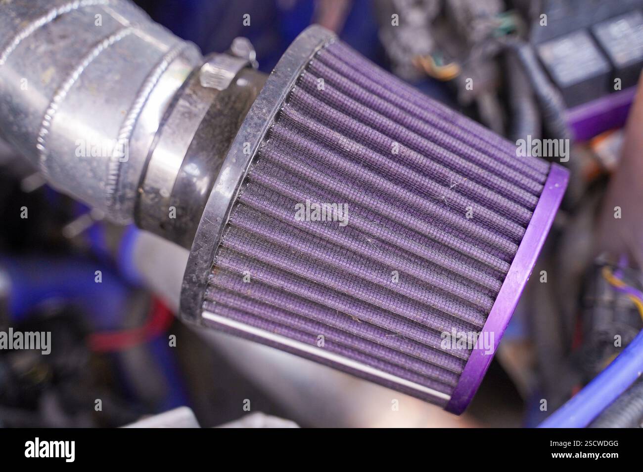 Racing Car Air Intake Paper Filter Stock Photo - Alamy