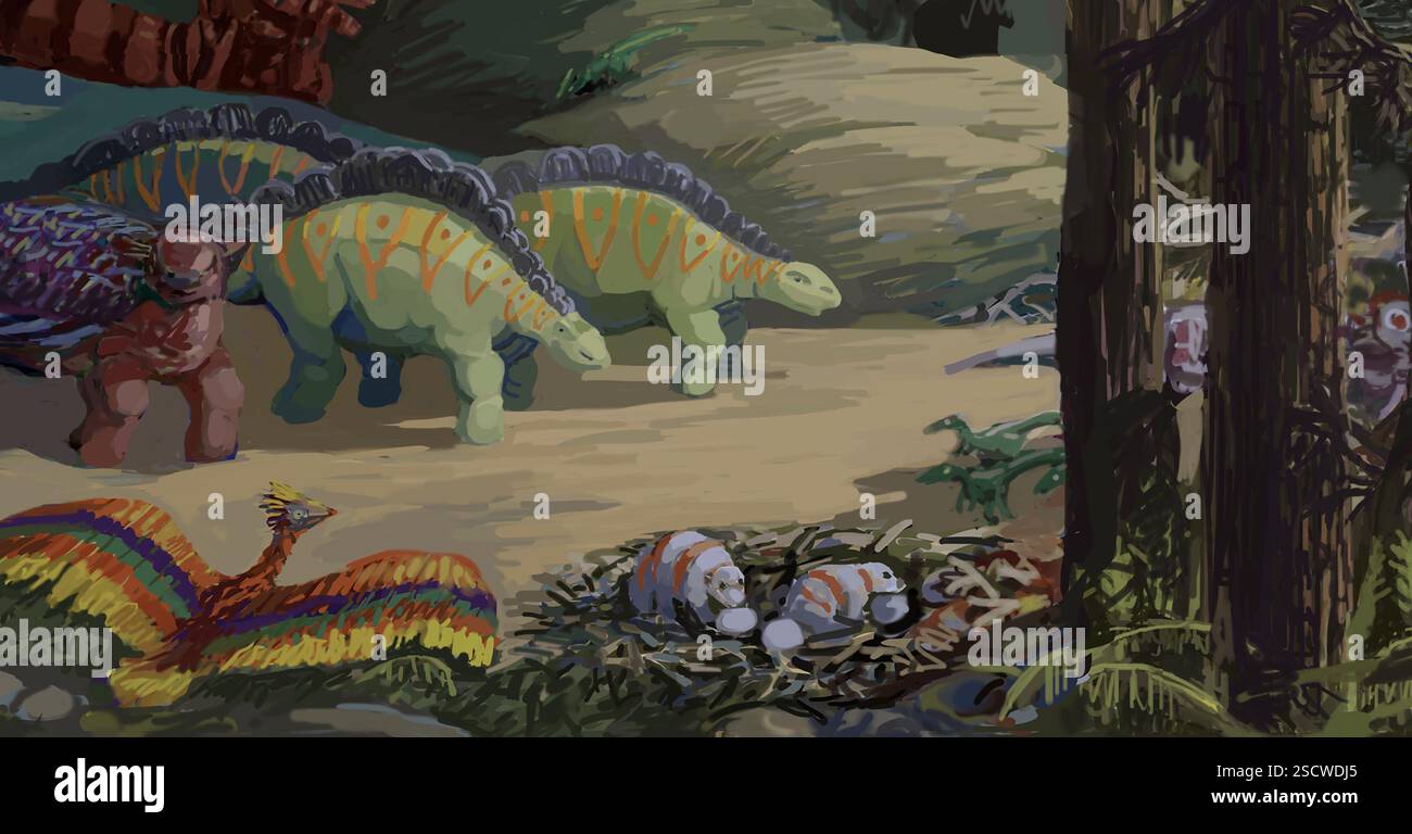 The Jurassic Period lasted from 201.3 million to 145 million years ago ...