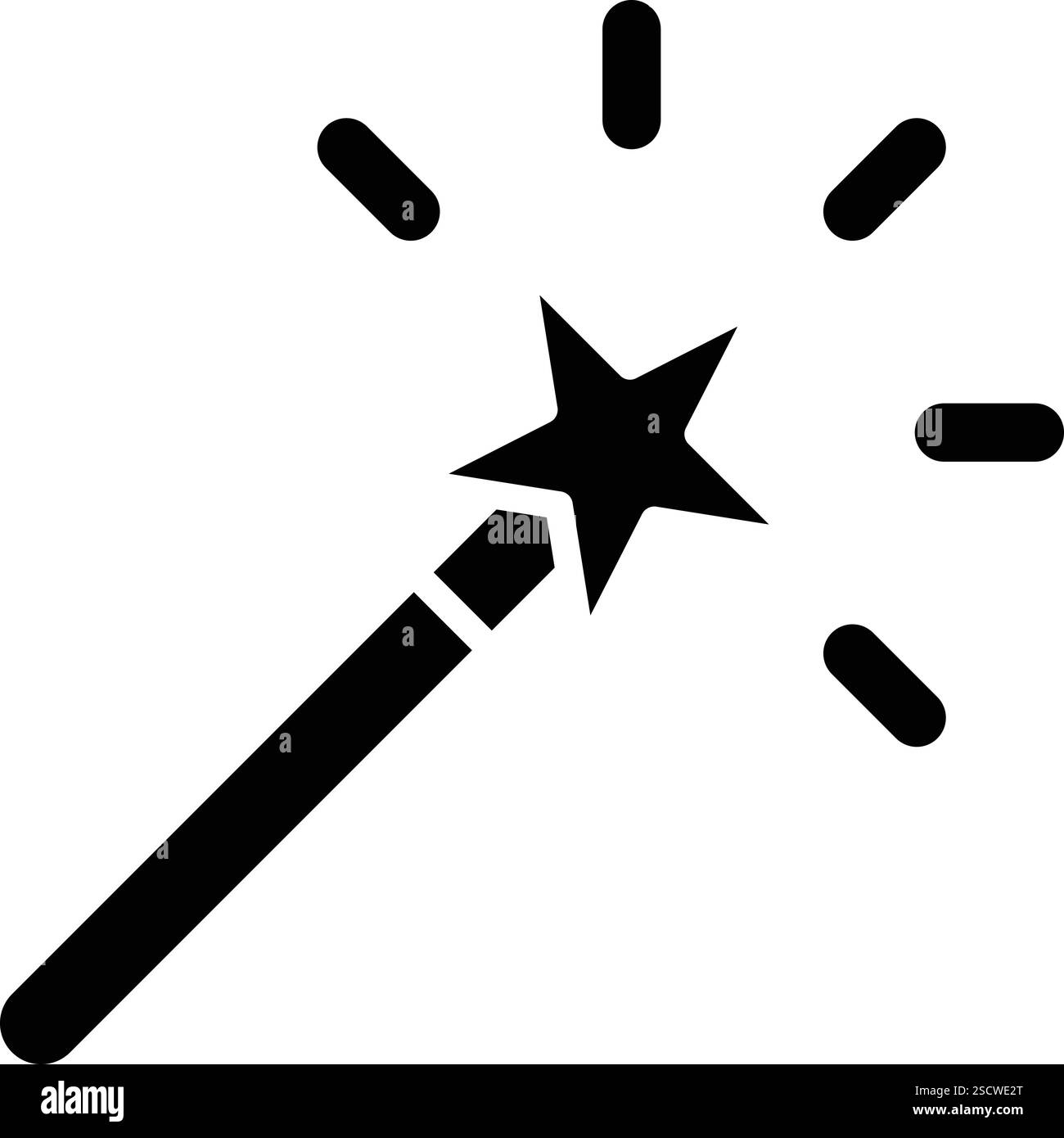Magic wand Vector Icon Design Illustration Stock Vector Image & Art - Alamy