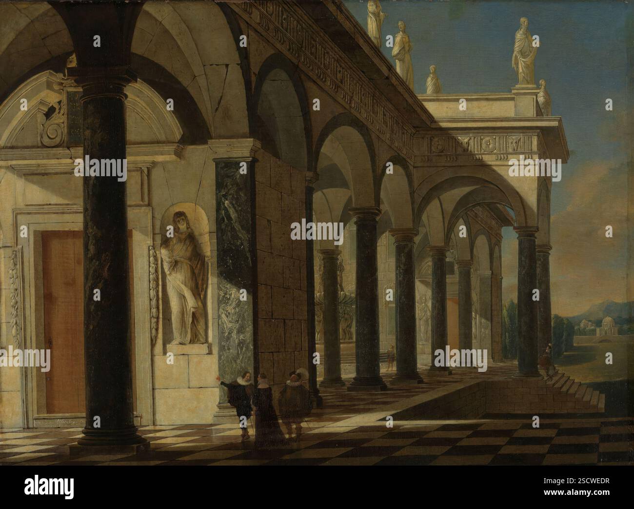 Architectural Scene, 1664 Stock Photo - Alamy