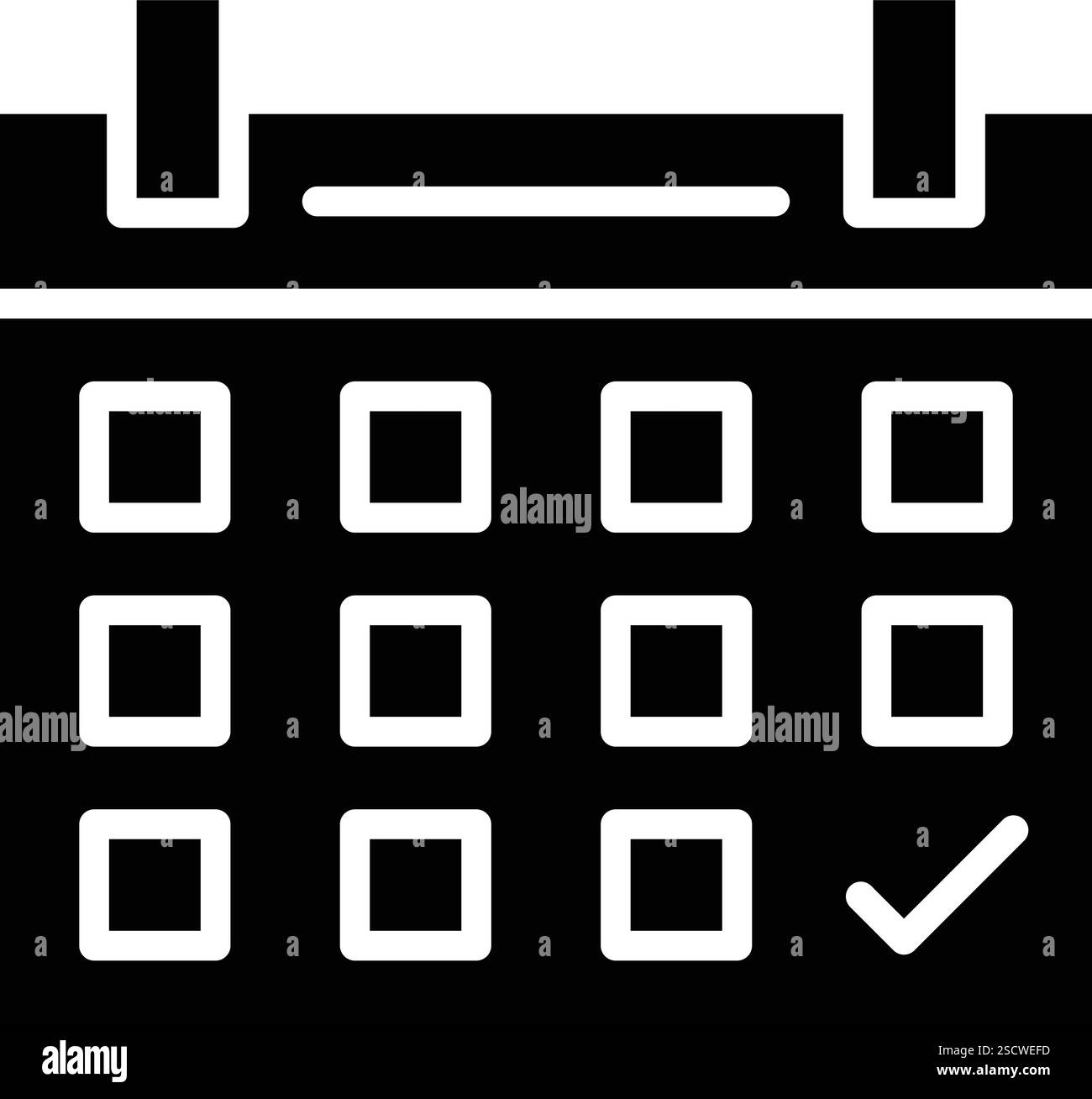 Calendar Vector Icon Design Illustration Stock Vector Image & Art - Alamy