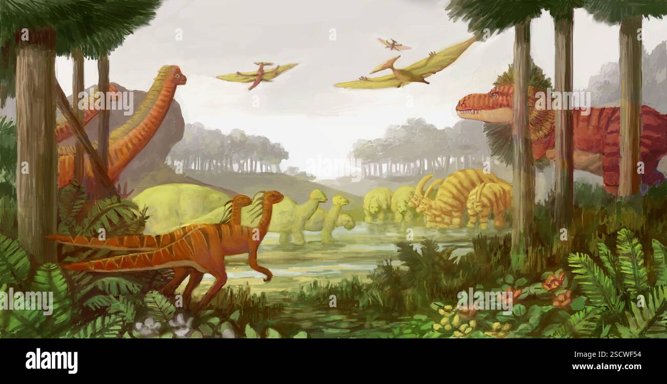 The Cretaceous period lasted from 145 to 66 million years ago. It saw the continued rise of ...