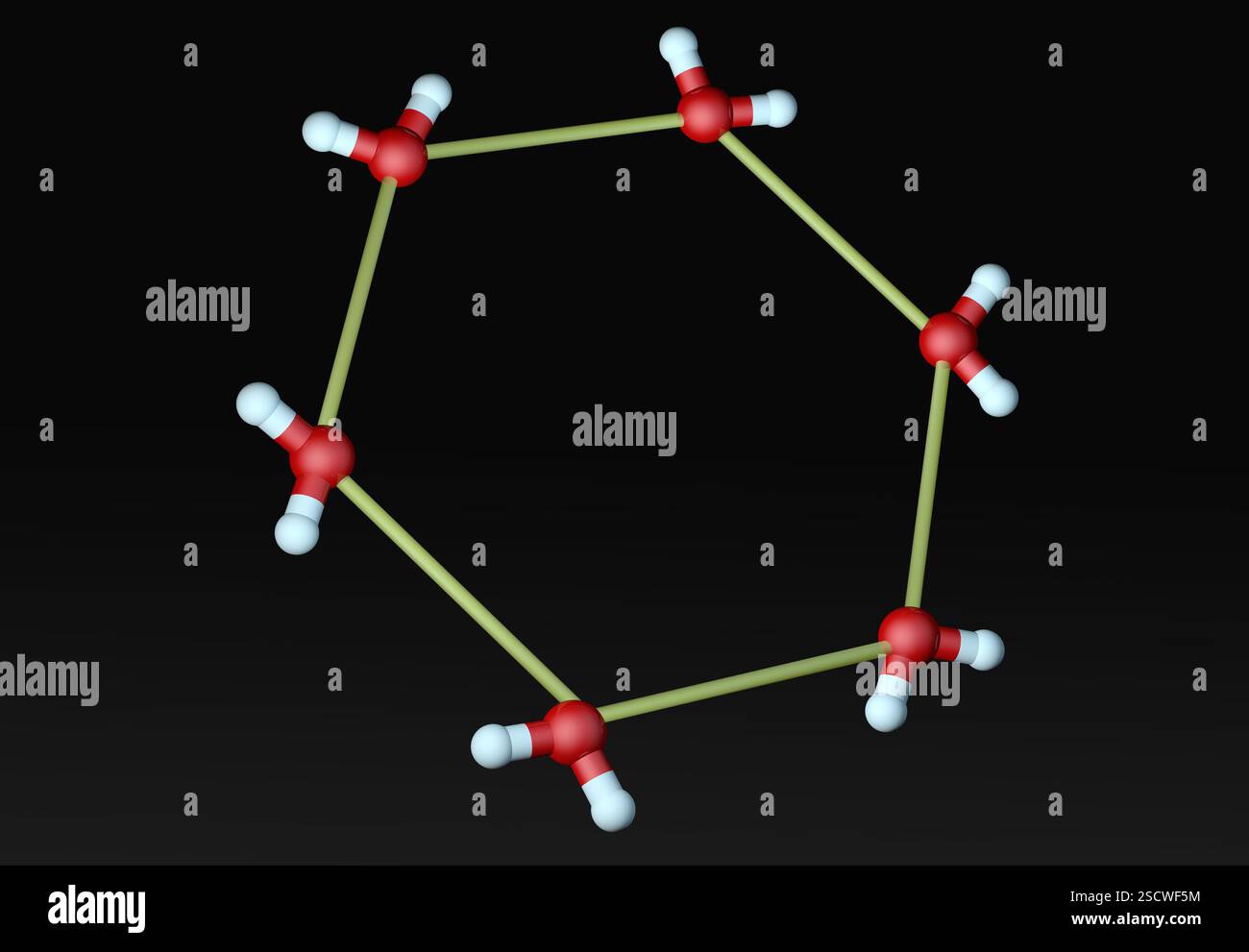 Water in its solid state. In the water state molecules are strongly ...