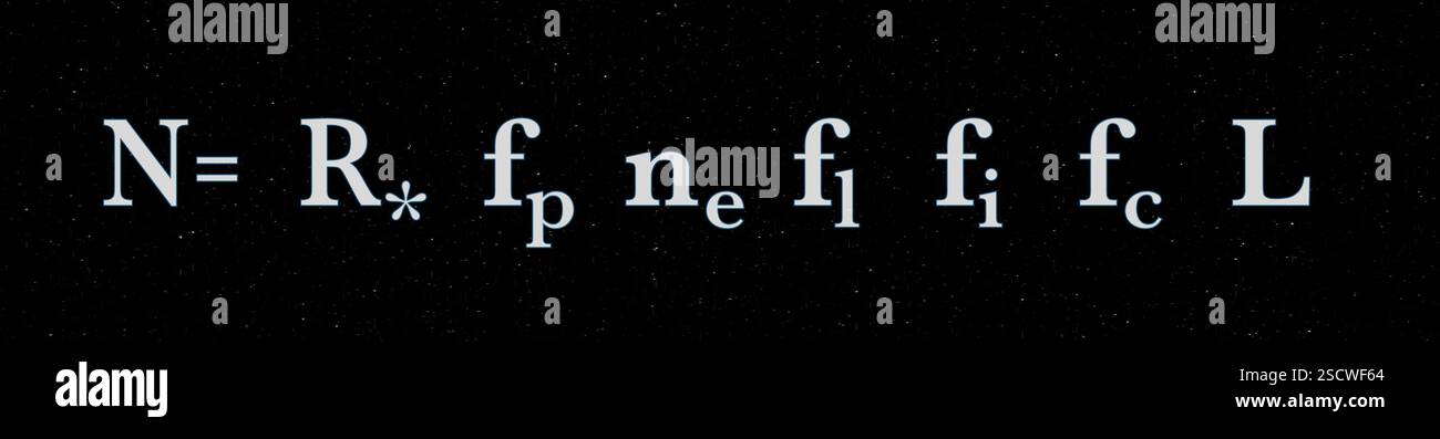 The Drake Equation is used to calculate the possible number of ...