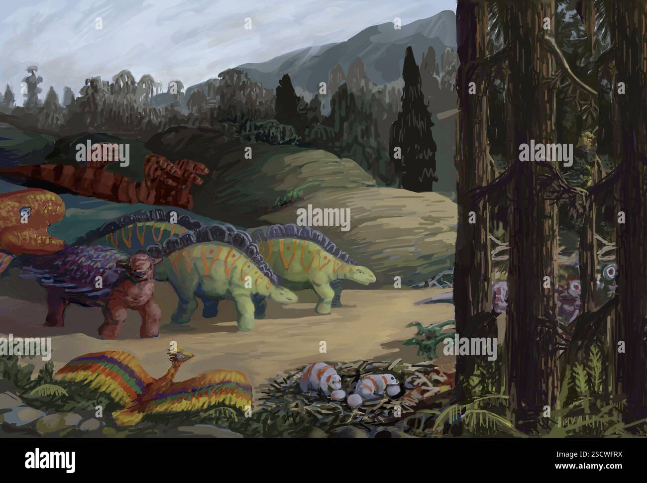 The Jurassic Period lasted from 201.3 million to 145 million years ago and is the second period ...