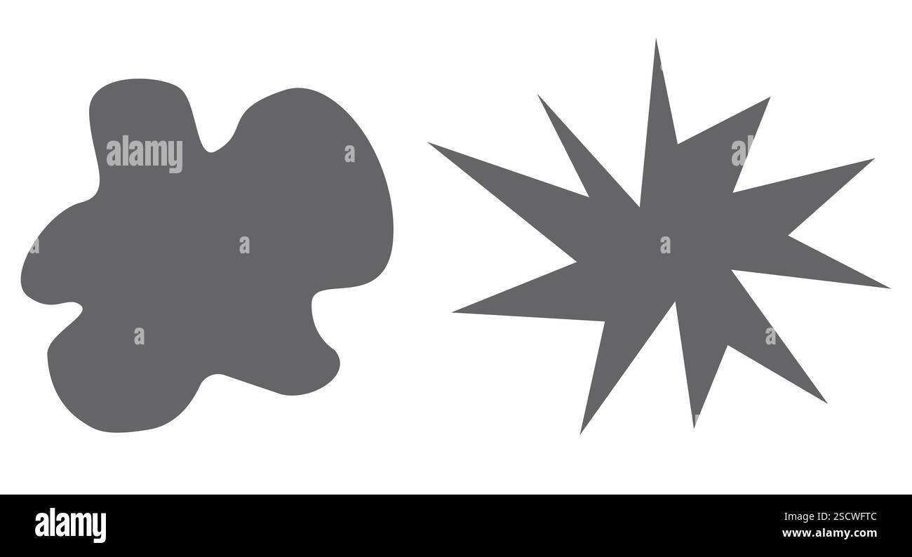 A diagram of the bouba/kiki non-arbitrary mapping effect between the ...