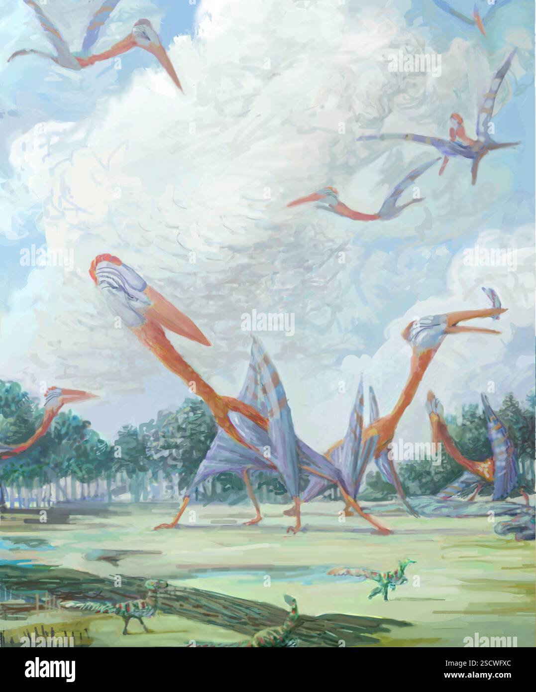 Arambourgiania is an extinct genus of azhdarchid pterosaur from the ...