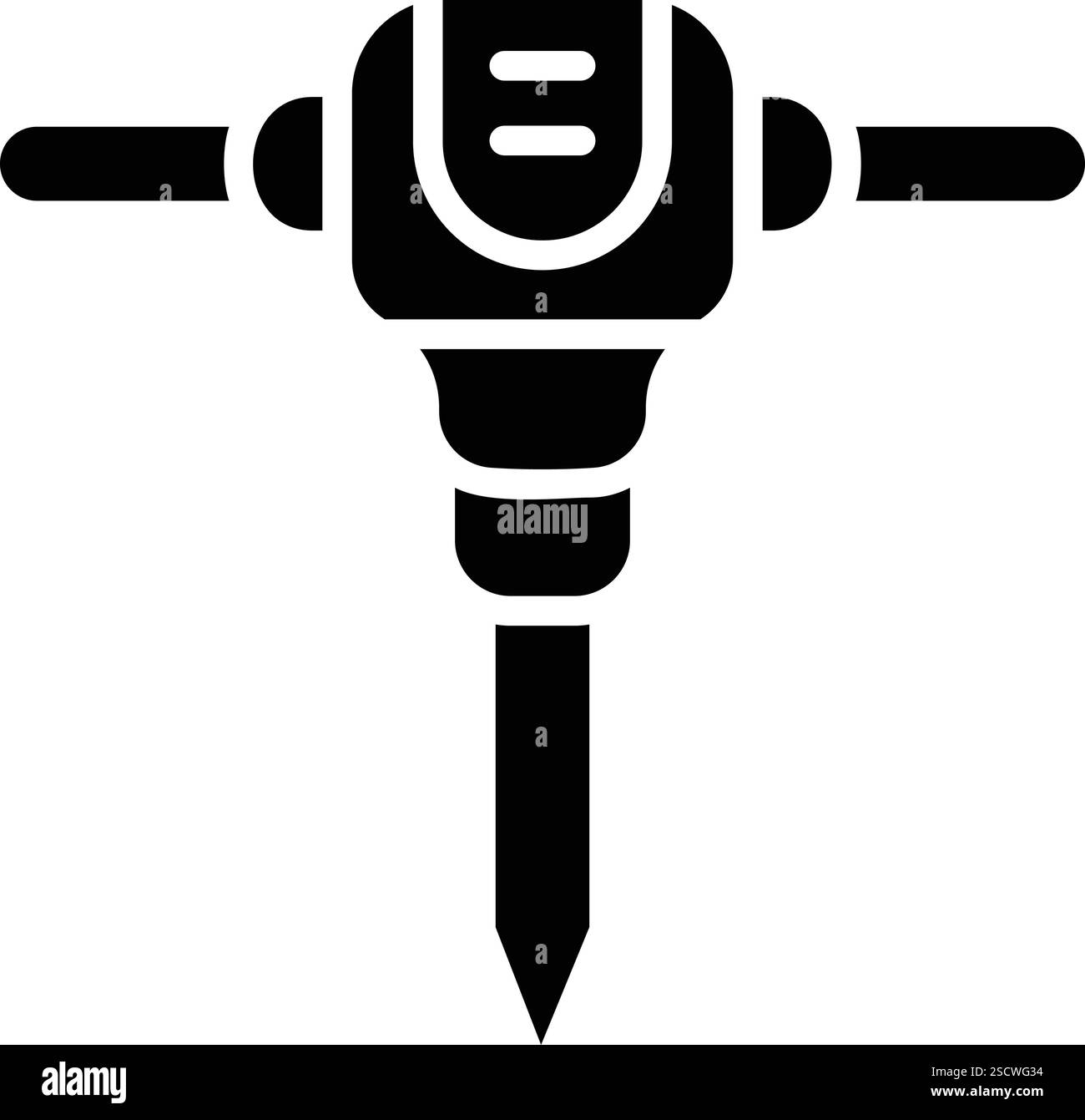 Jackhammer Vector Icon Design Illustration Stock Vector Image & Art - Alamy