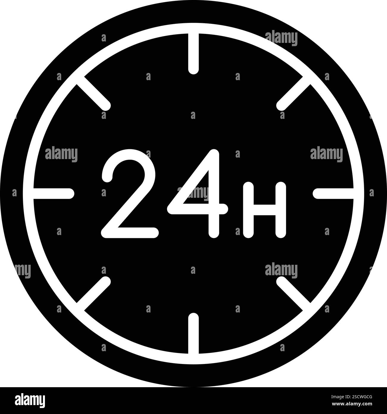 24 hours icons vector hi-res stock photography and images - Alamy