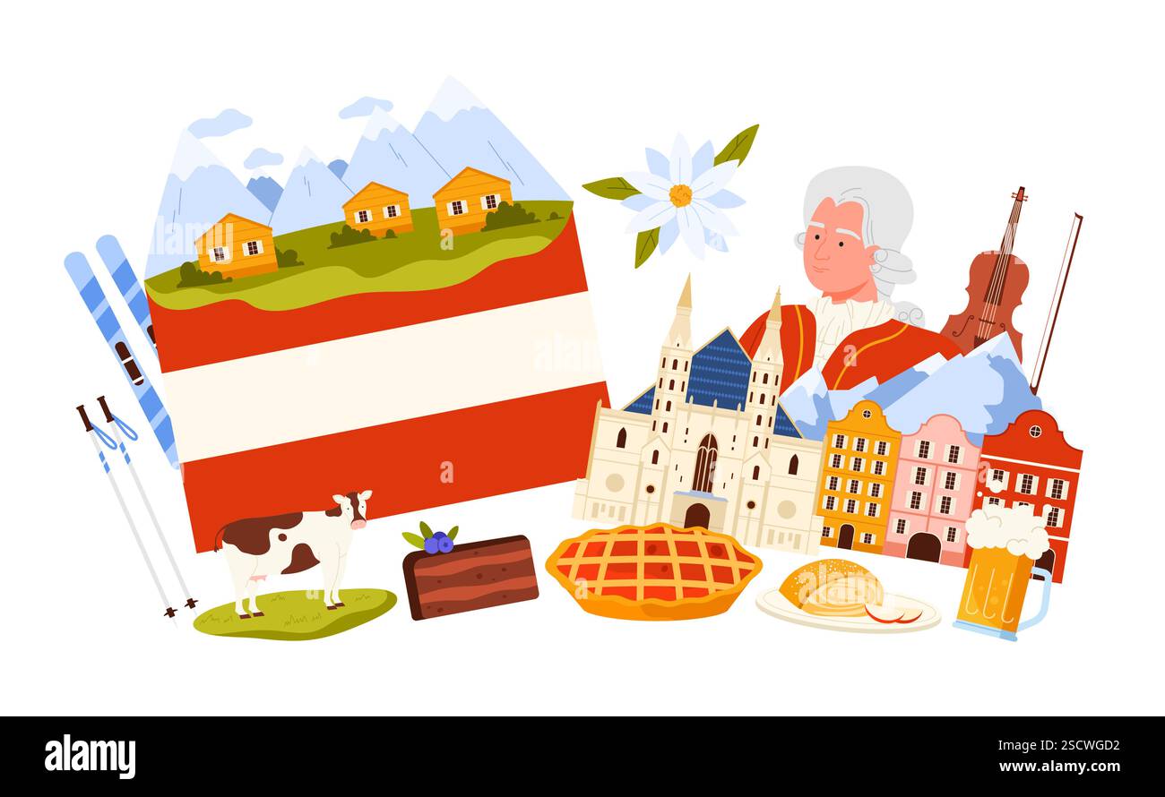 Austria national flower Cut Out Stock Images & Pictures - Alamy