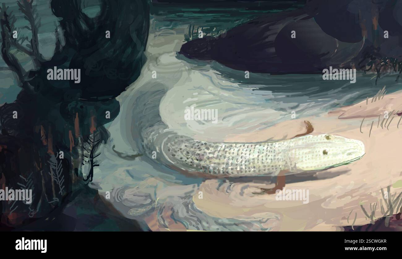 Tiktaalik is an extinct genus of lobe-finned fish from the Late ...