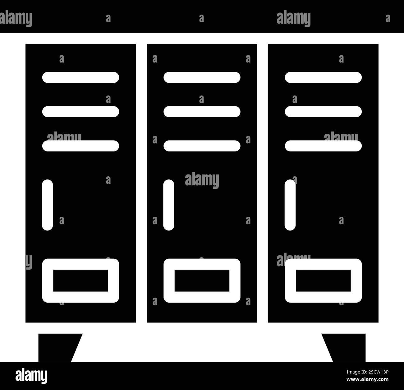 Locker Vector Icon Design Illustration Stock Vector Image & Art - Alamy