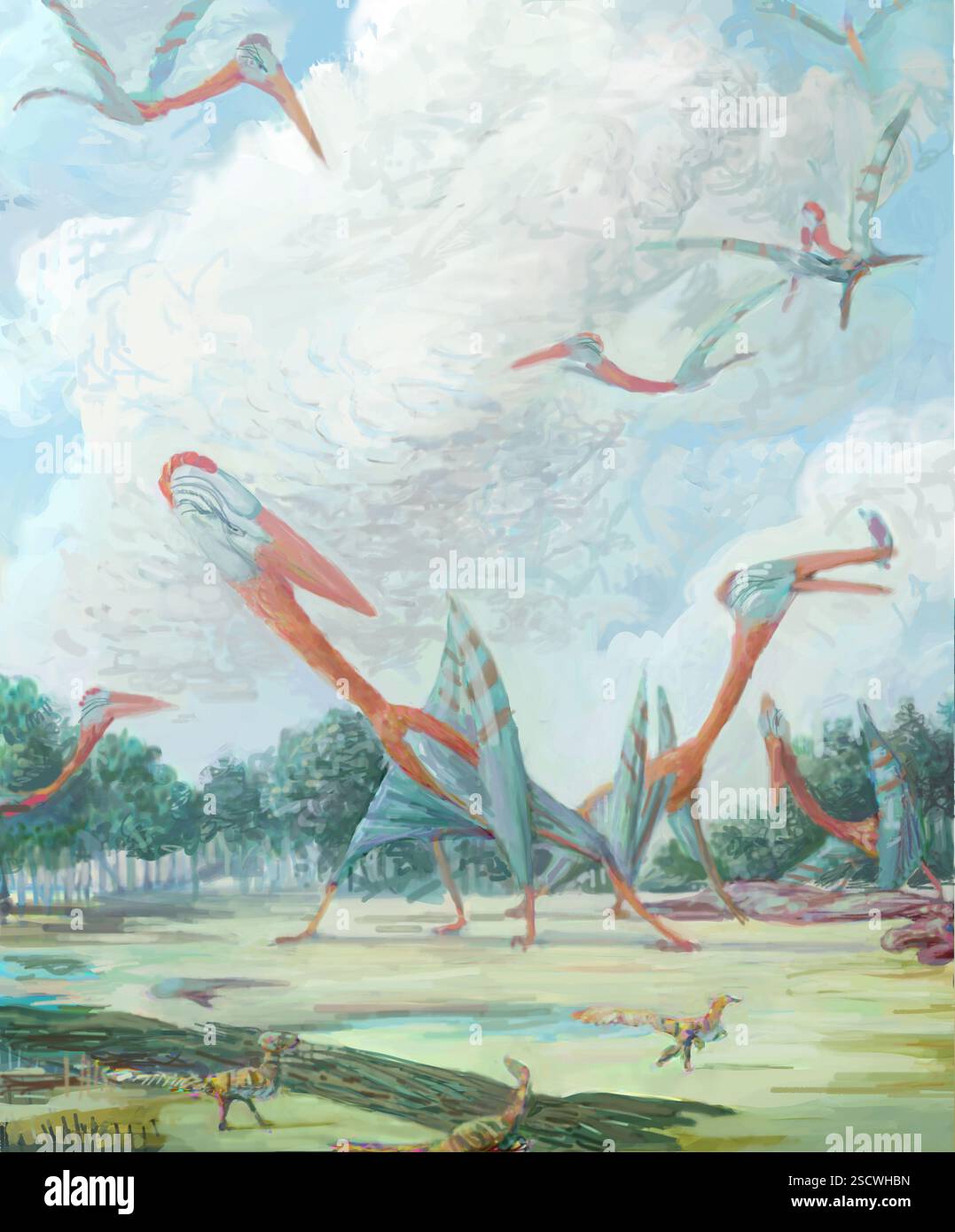 Arambourgiania is an extinct genus of azhdarchid pterosaur from the ...