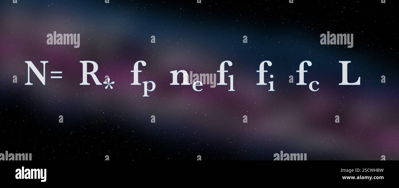 The Drake Equation Stock Photo - Alamy