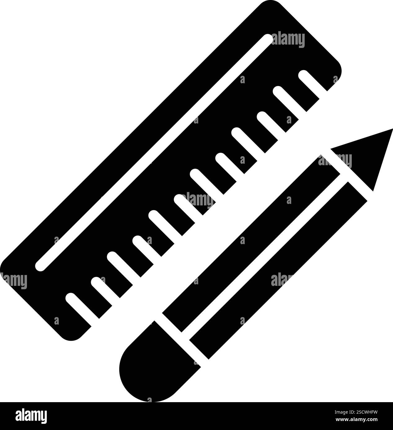 Ruler minimal design Cut Out Stock Images & Pictures - Alamy