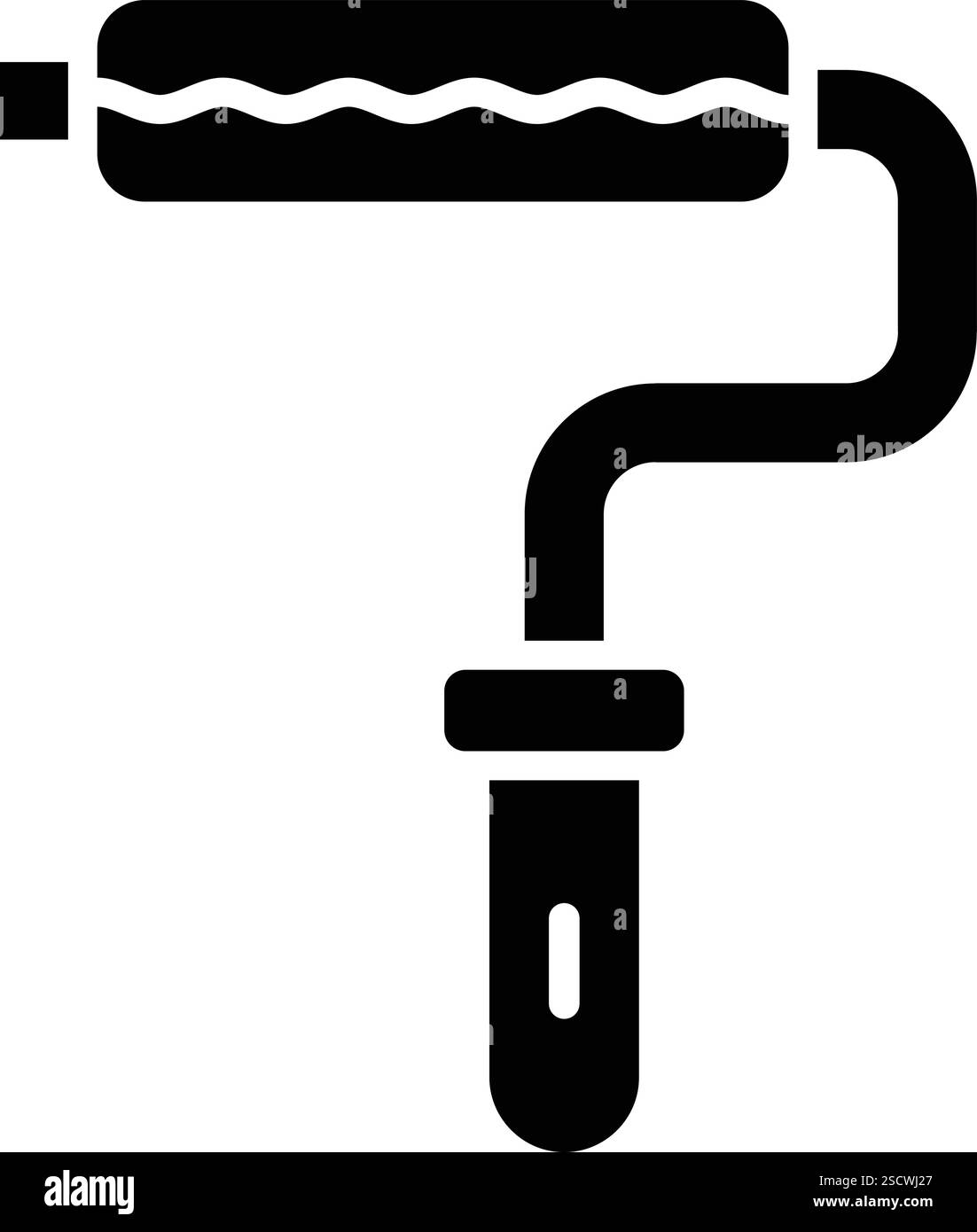 Paint roller Vector Icon Design Illustration Stock Vector Image & Art ...