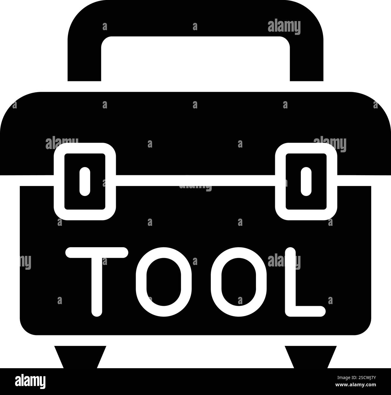 Tool kit icon outline Black and White Stock Photos & Images - Alamy
