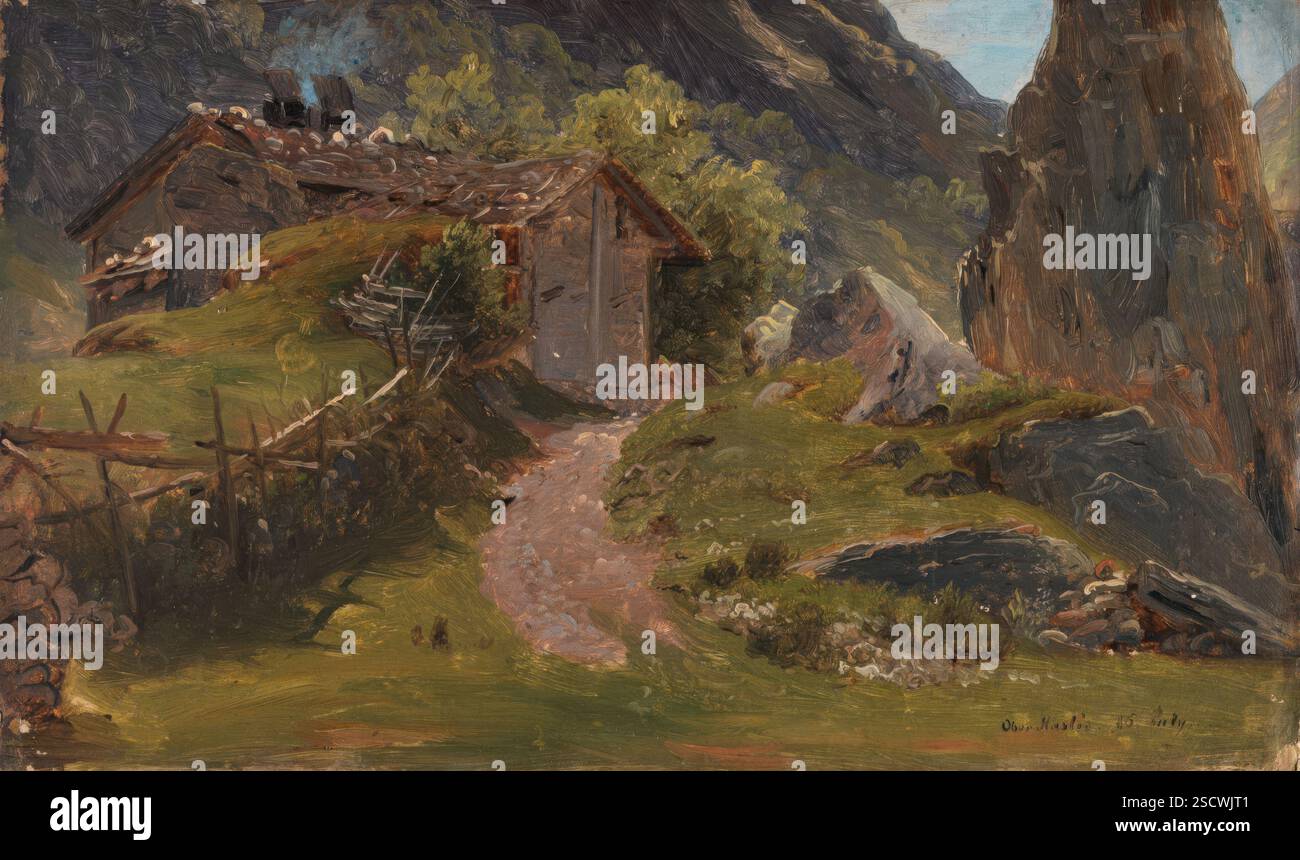 Switzerland farm 19th century hi-res stock photography and images - Alamy