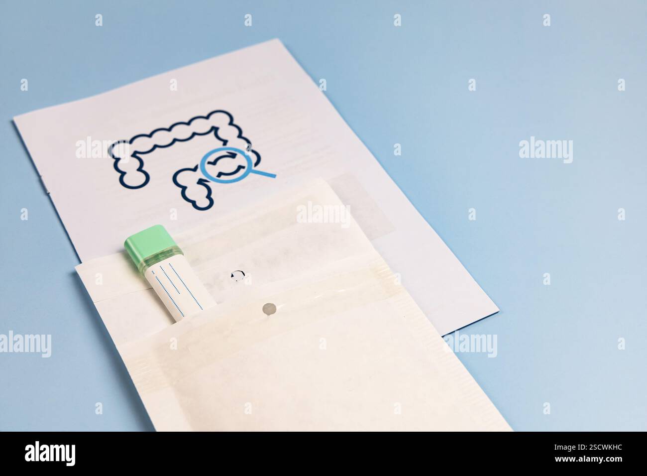 Rectal cancer screening test for home use and lab delivery Stock Photo ...