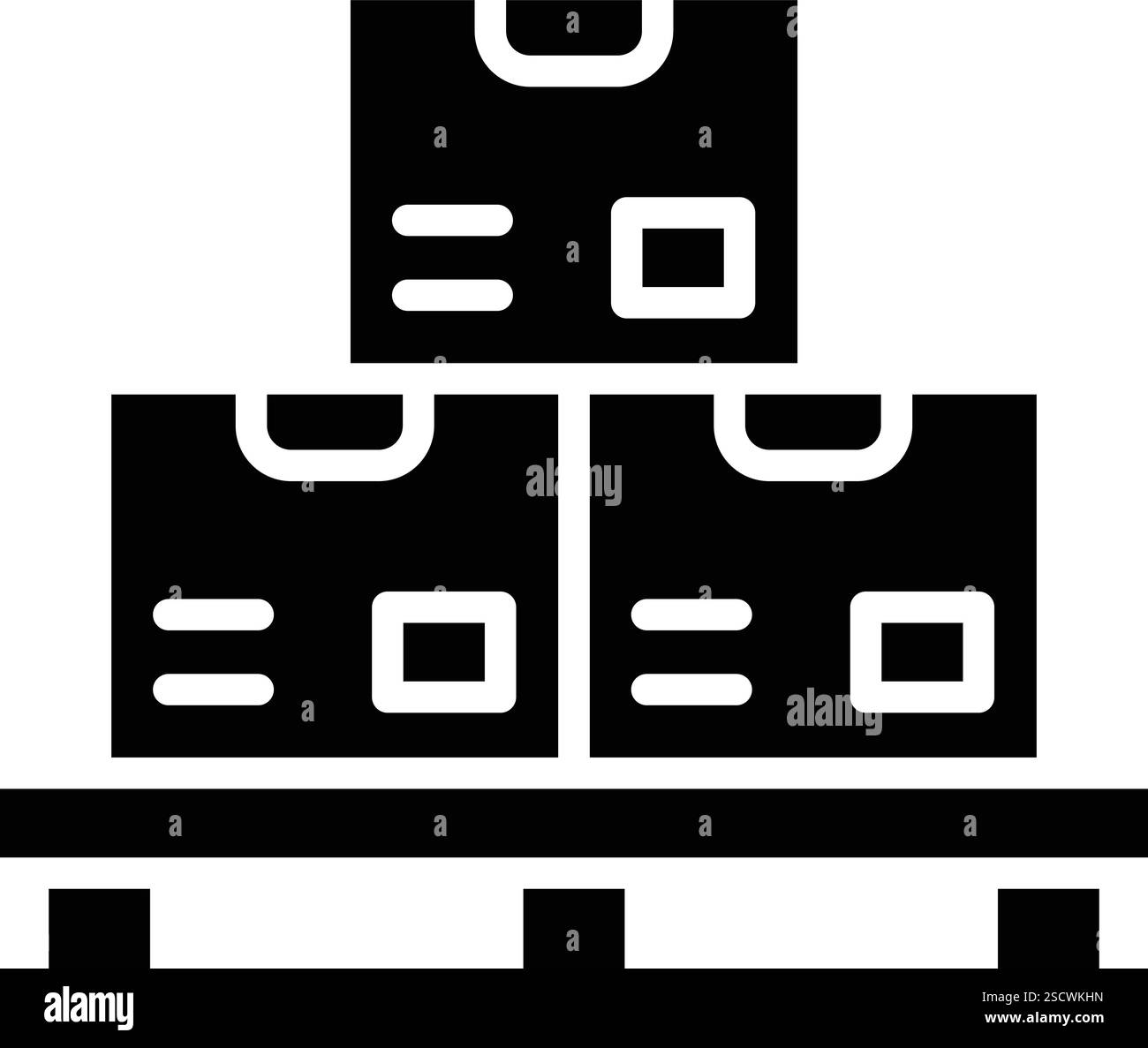 Pallet Vector Icon Design Illustration Stock Vector Image & Art - Alamy