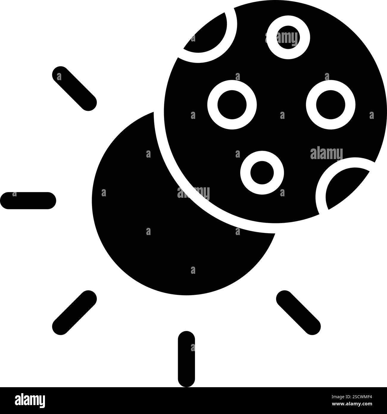 Eclipse Vector Icon Design Illustration Stock Vector Image & Art - Alamy