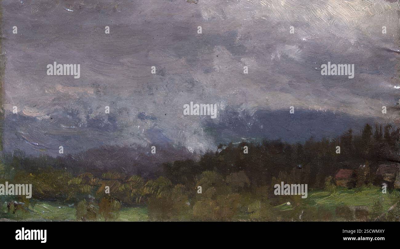 Landscape from Stabekk near Oslo, 1889 Stock Photo - Alamy