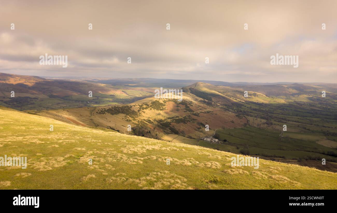 The Great Ridge, Peak District National Park, Derbyshire UK Stock Photo ...