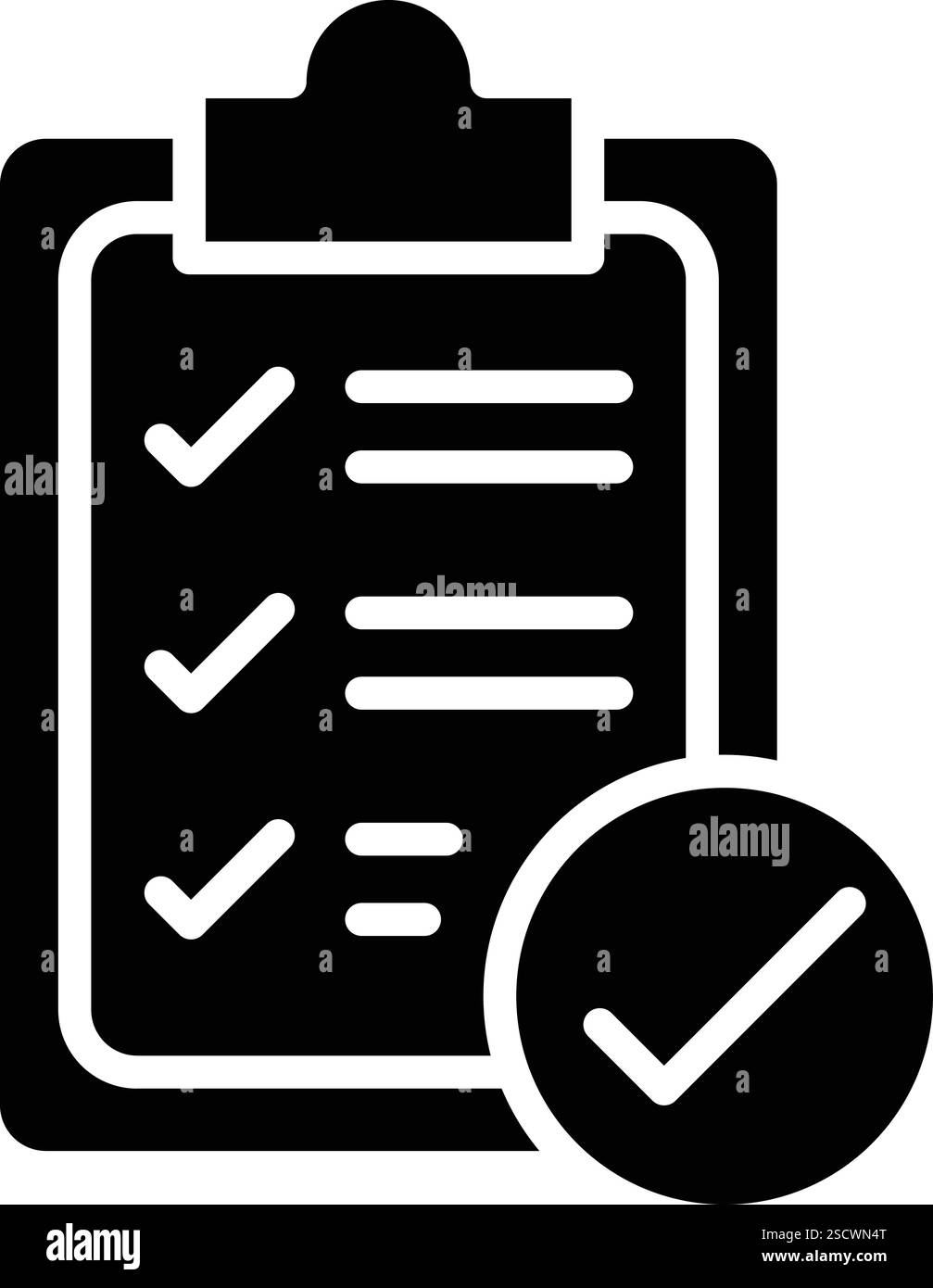 Task complete icon Black and White Stock Photos & Images - Alamy