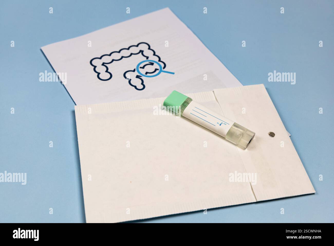 Rectal cancer screening test for home use and lab delivery Stock Photo ...