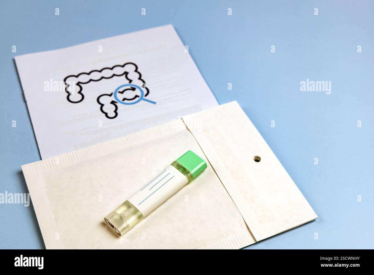 Rectal cancer screening test for home use and lab delivery Stock Photo ...