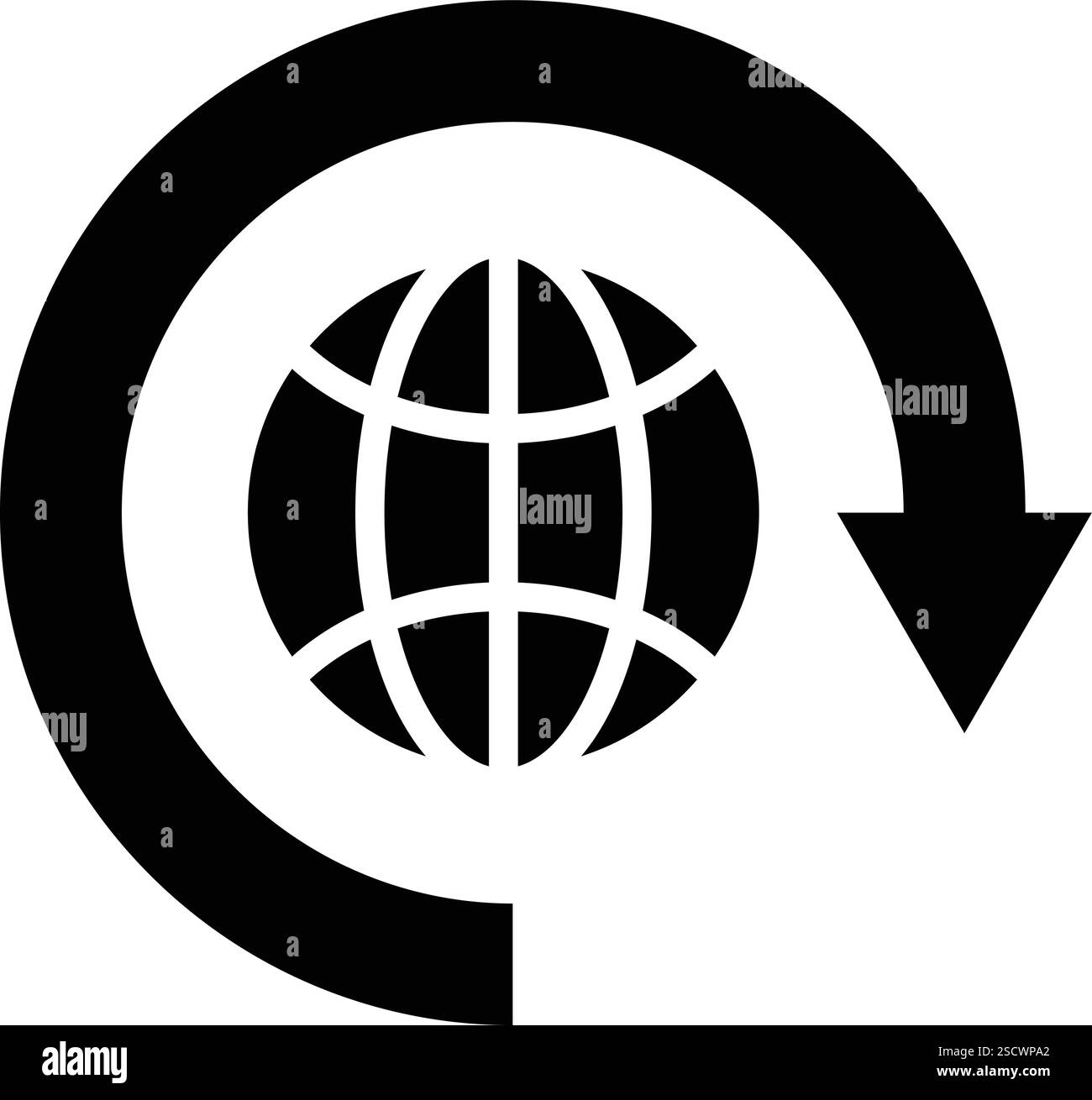 Around the world Vector Icon Design Illustration Stock Vector Image ...
