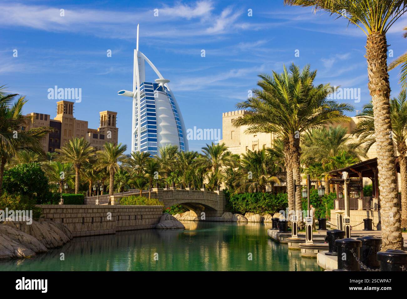 DUBAI, UAE - NOVEMBER 15: View of the hotel Burj Al Arab from Souk ...