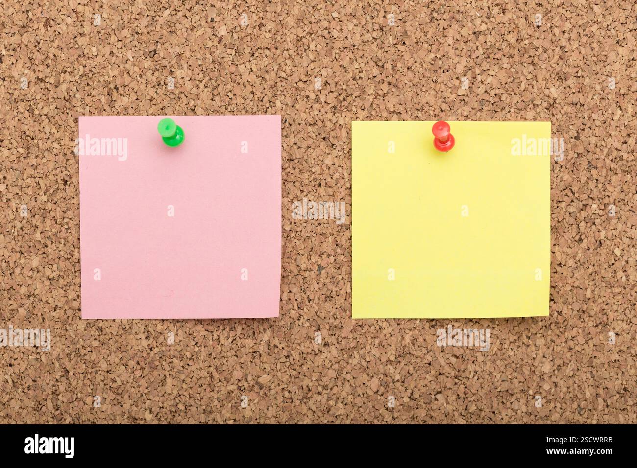 Colorful sticky notes attached to a corkboard display ideas and ...