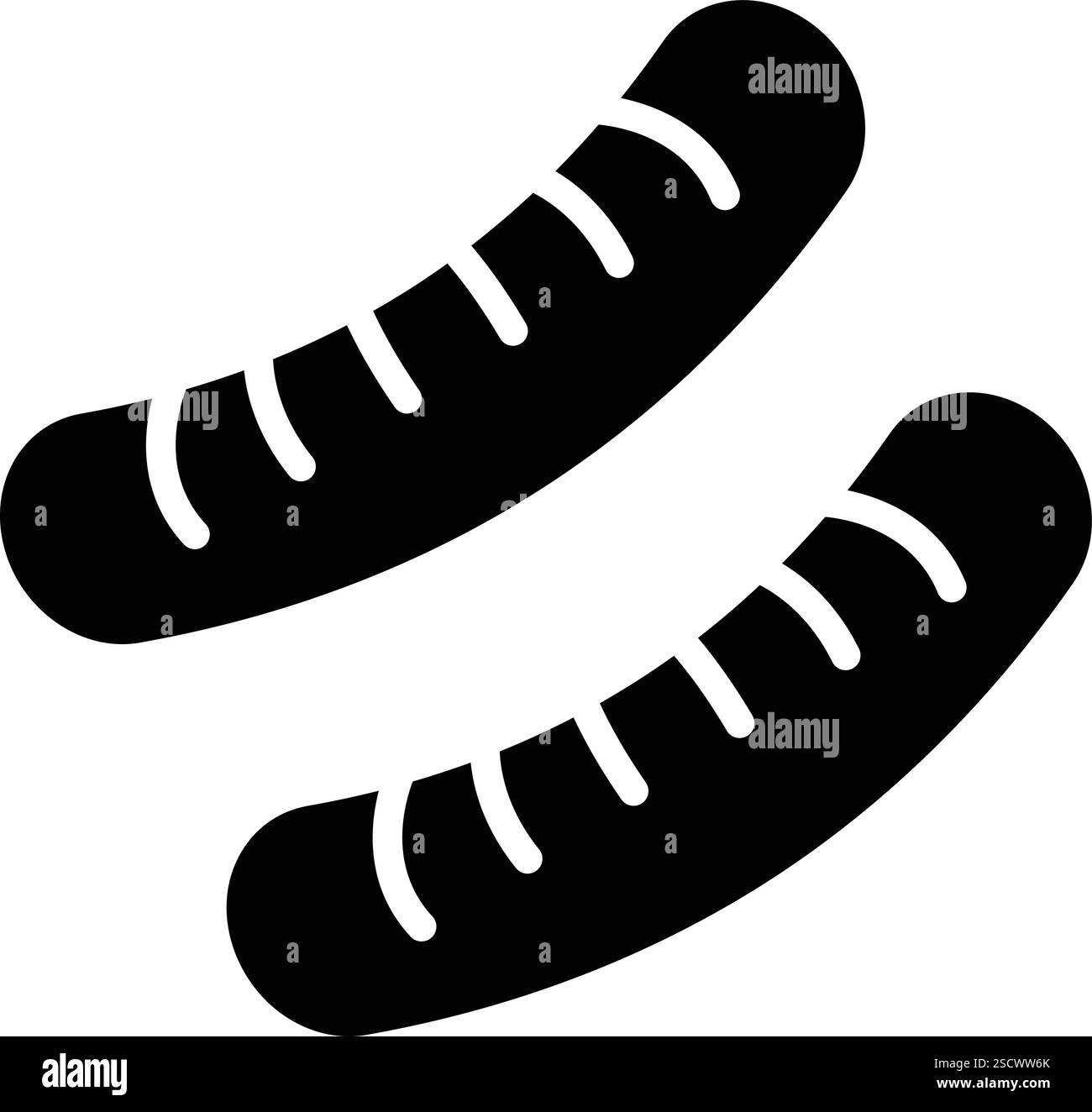 Sausages food design Black and White Stock Photos & Images - Alamy