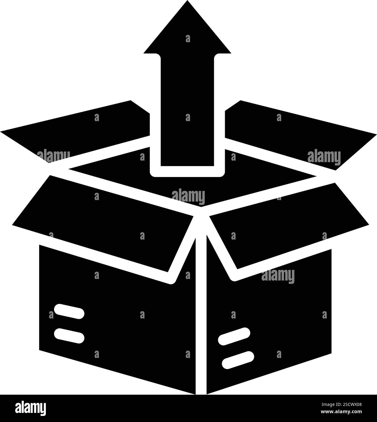 Open box icons in Black and White Stock Photos & Images - Alamy
