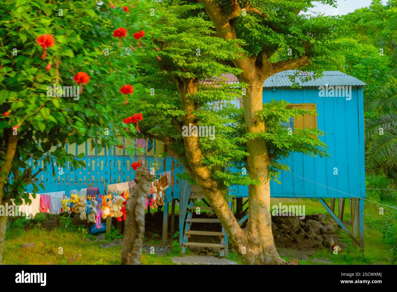 Traditional house in Sao Tome e Principe Stock Photo - Alamy