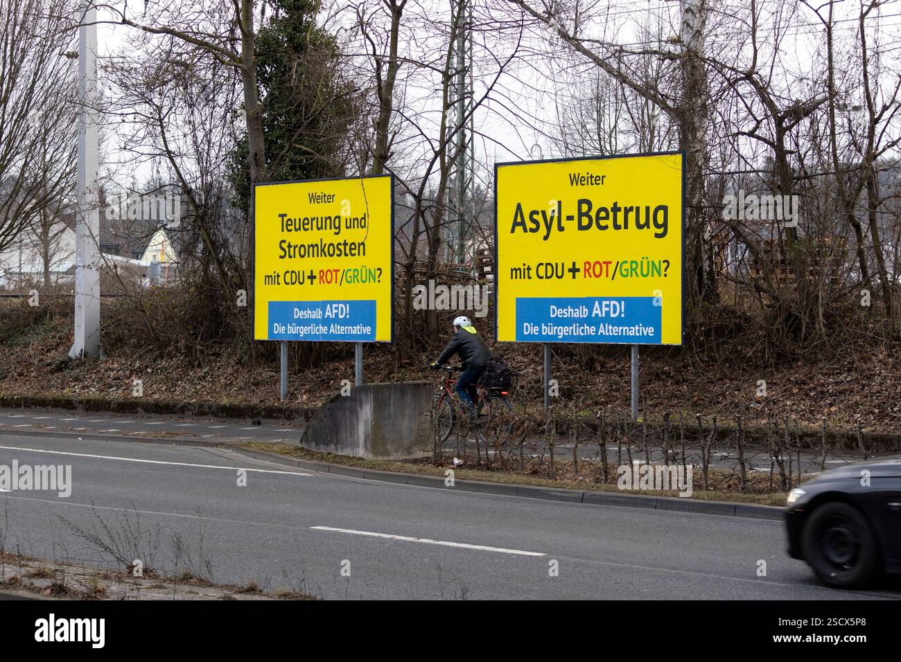 Pro Afd Wahlplakate in Bonn 07.02.2025 Wahlplakate an einer Plakatwand ...