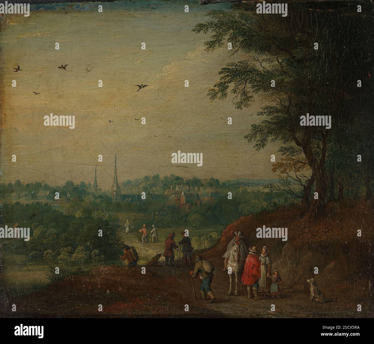 Summer landscape, 17th century Stock Photo - Alamy