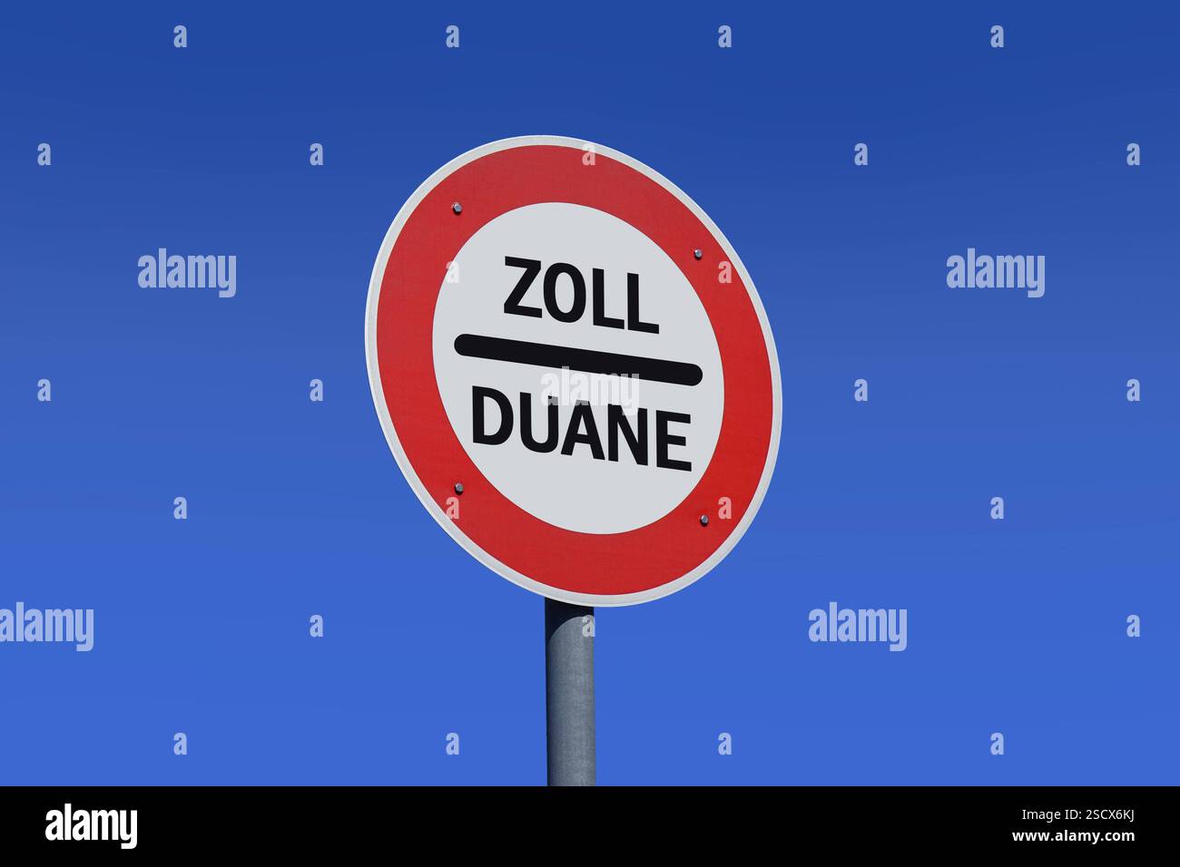 Vorschriftszeichen mit Zoll und Duane Fotomontage: Vorschriftszeichen ...