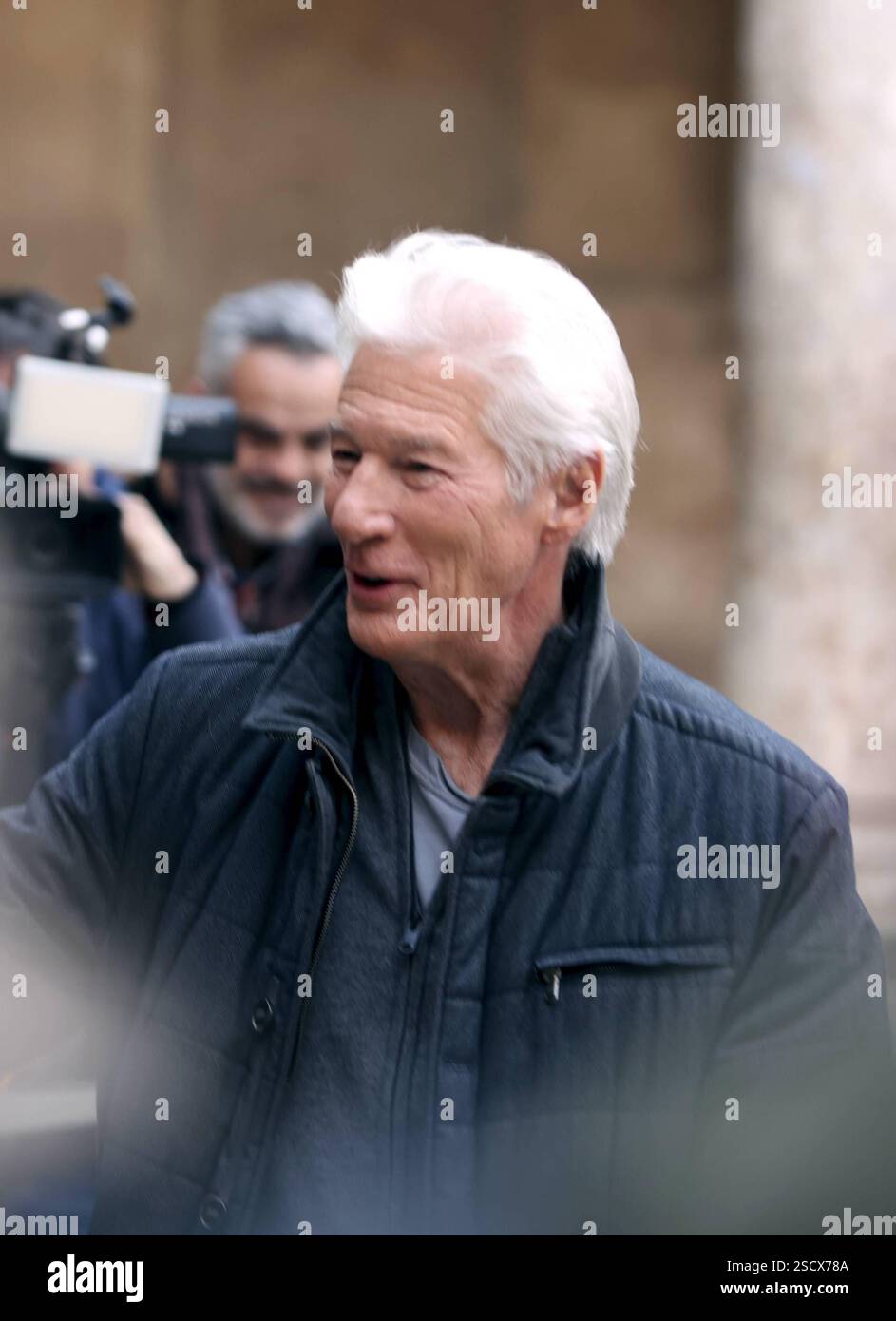 Granada, Spain. 07th Feb, 2025. American actor Richard Gere visits the ...