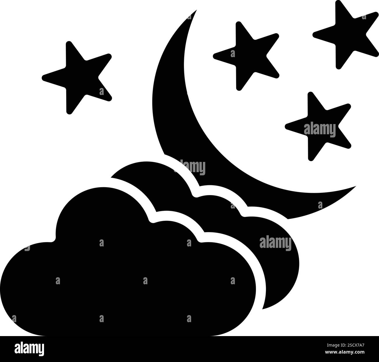 Night Vector Icon Design Illustration Stock Vector Image & Art - Alamy