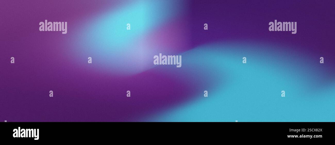 Abstract gradient background with smooth transitions from purple to blue color. Noise texture ...