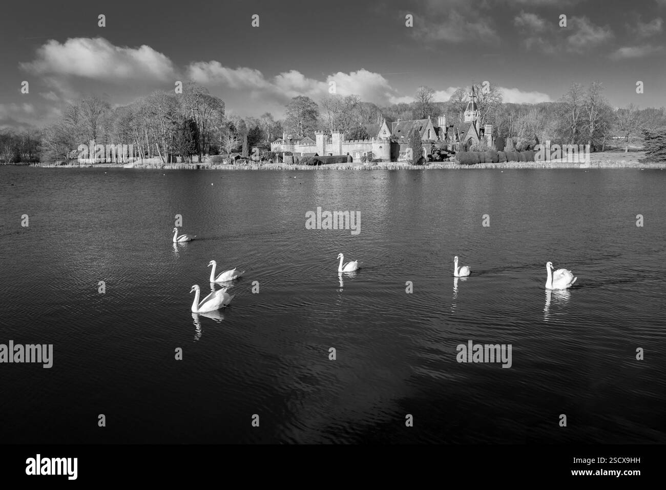 The Folly Castle,Folly Forts and Upper Lake at Newstead Abbey ...