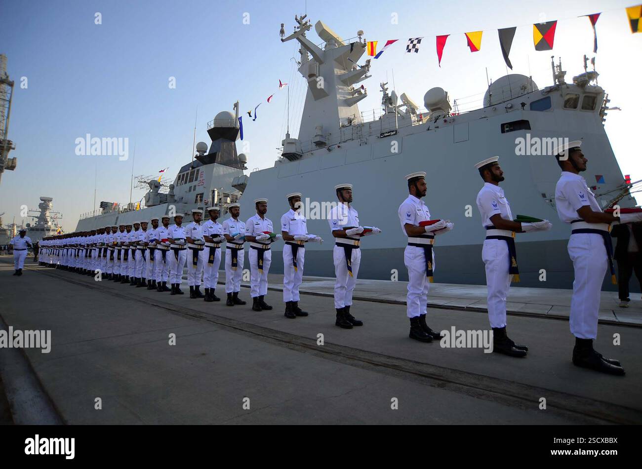 Naval Cadets are presenting guard of honor during the Flag Hoisting ...