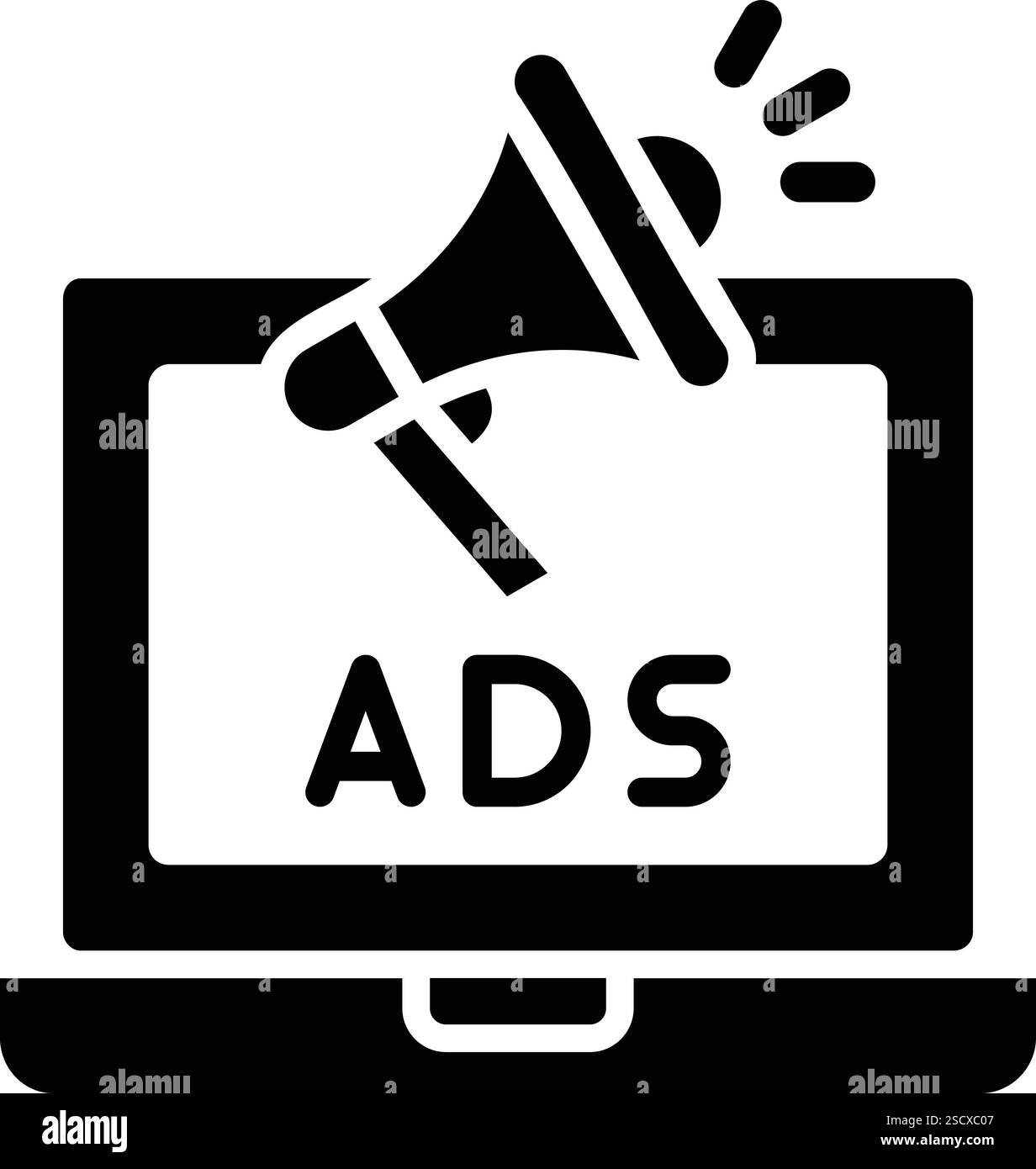 Online advertising Vector Icon Design Illustration Stock Vector Image ...